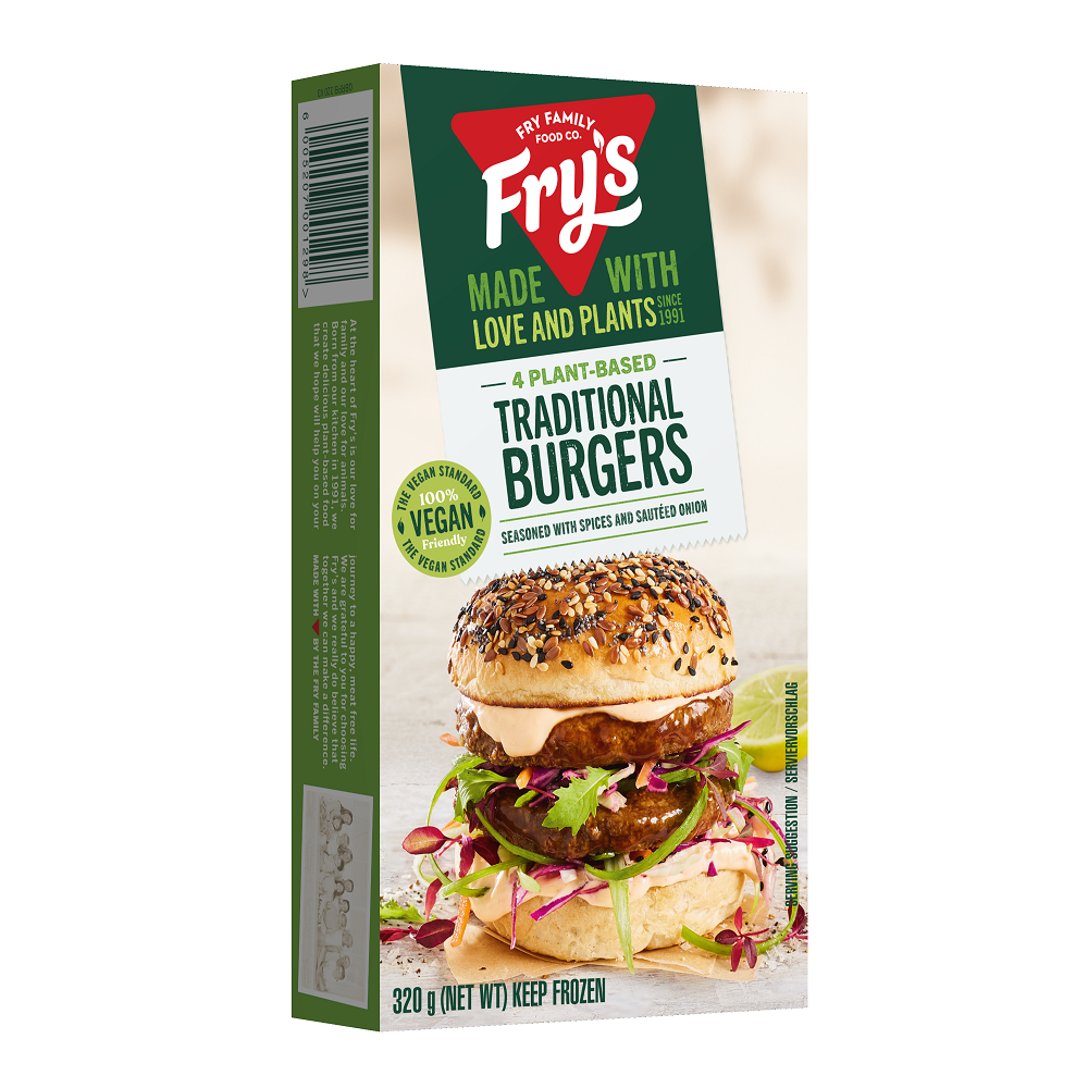 Fry's Traditional Vegan Burgers 320g – AlternativeStores.com