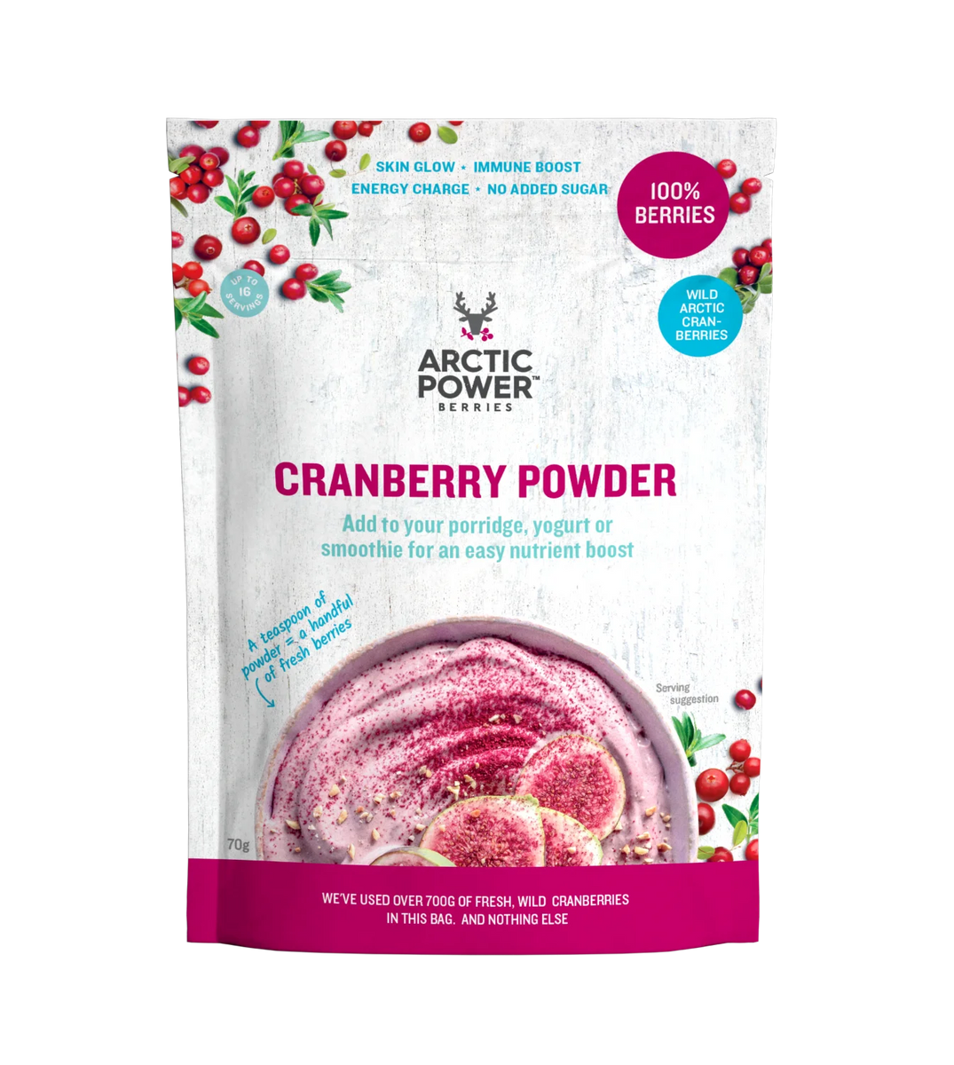 Arctic Powder Berries Cranberry Powder 70g – AlternativeStores.com