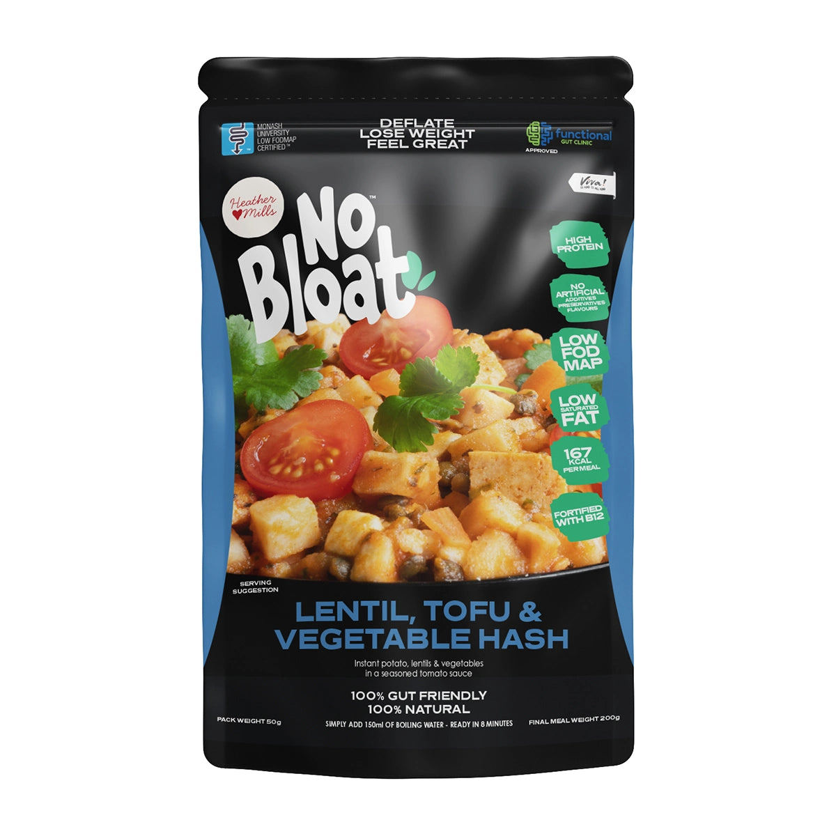 No Bloat Lentil, Tofu and Vegetable Hash 50g – AlternativeStores.com