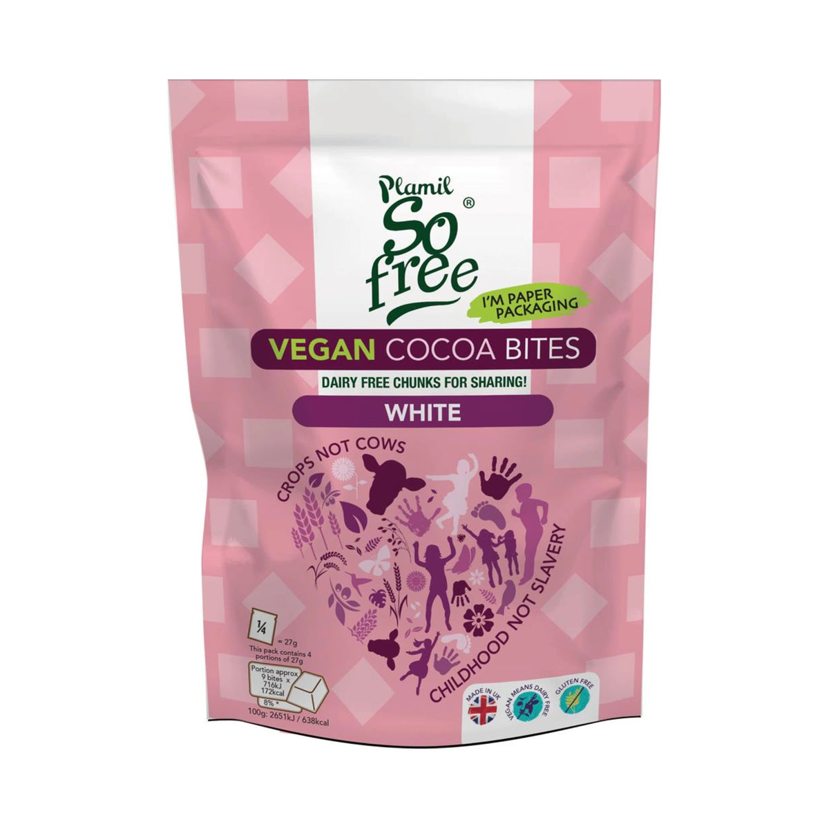 So Free Vegan Cocoa Bites White Chocolate 108g – AlternativeStores.com