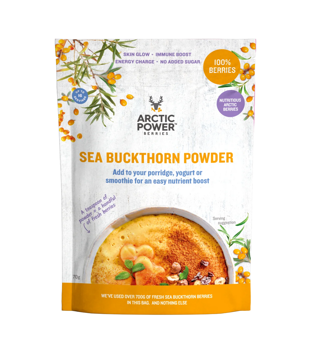 Arctic Powder Berries Sea buckthorn Powder 70g – AlternativeStores.com