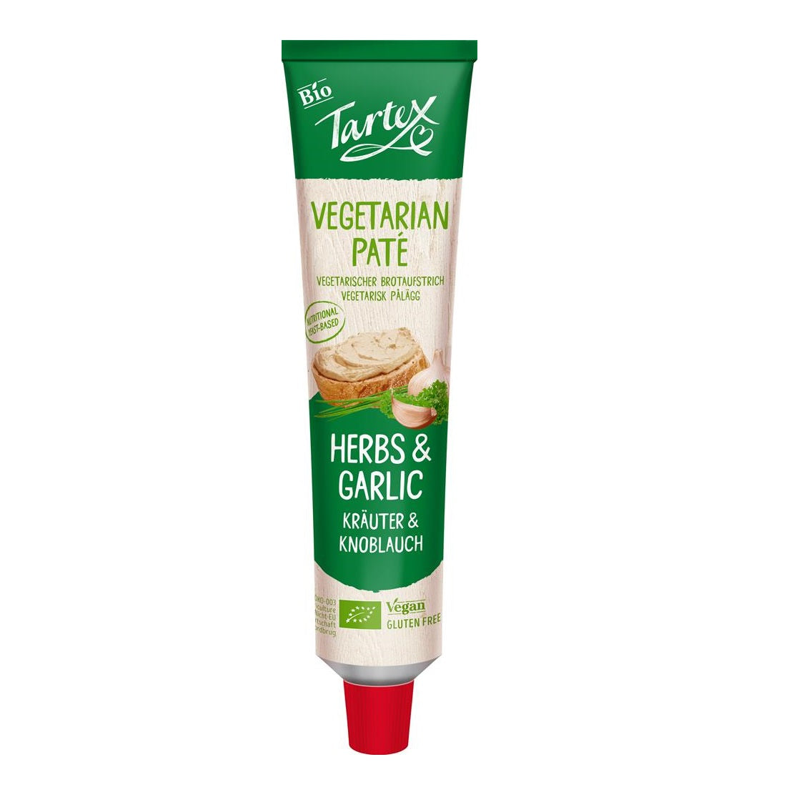 Tartex Organic Yeast Pate with Herbs and Garlic 200g ...