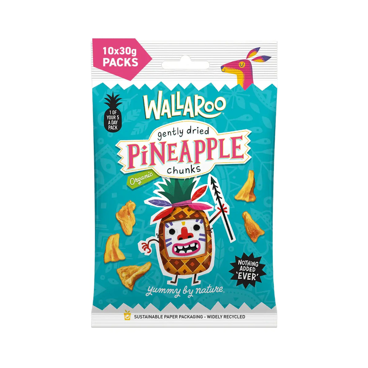 Wallaroo Snack Pack - Gently Dried Pineapple Chunks 30g ...