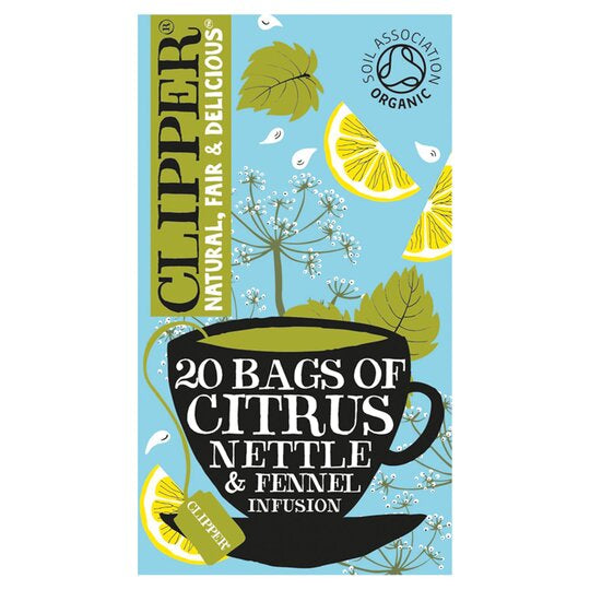 Clipper Organic Cleanse Citrus, Nettle & Fennel Tea 44g ...