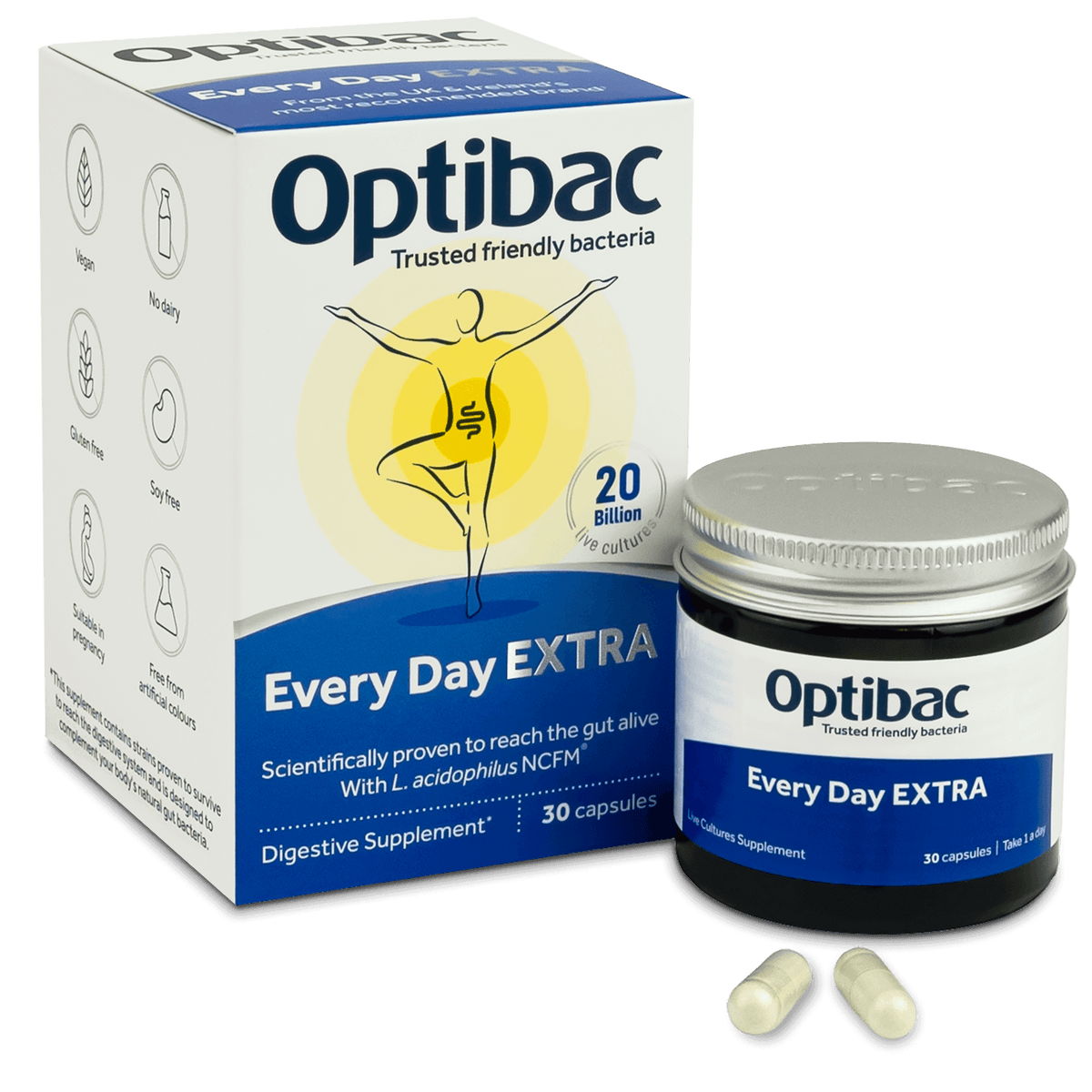 OptiBac Probiotics For Every Day EXTRA Strength 30 Cap ...